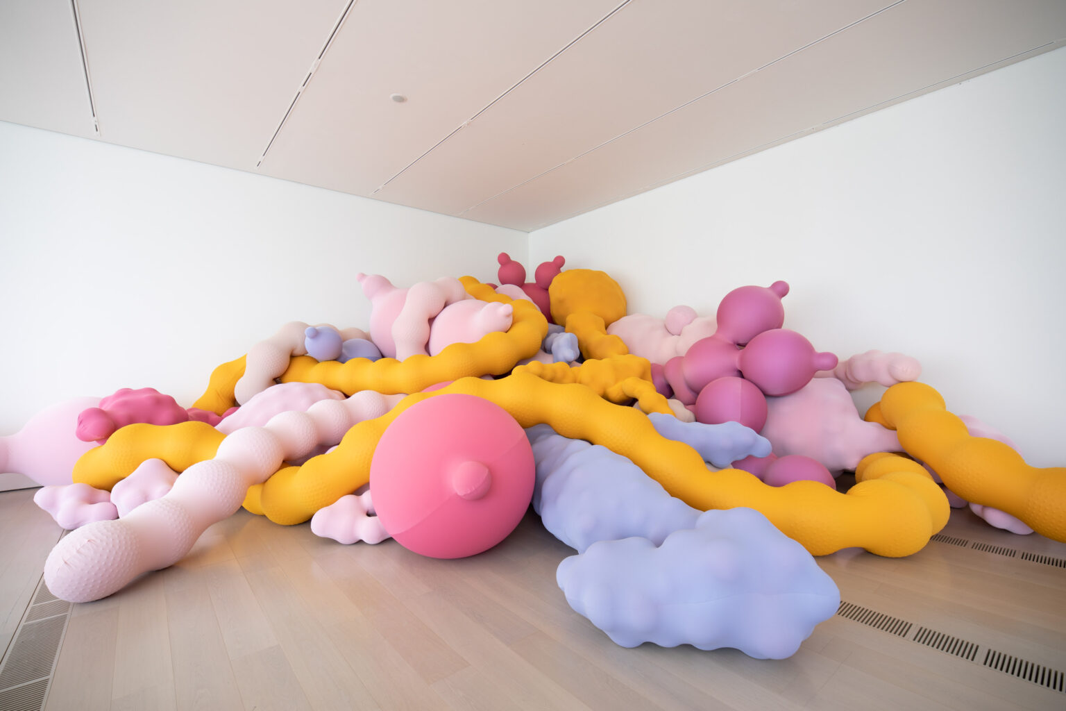 Eva Fàbregas toverde een industriële hal om tot een surrealistisch ...